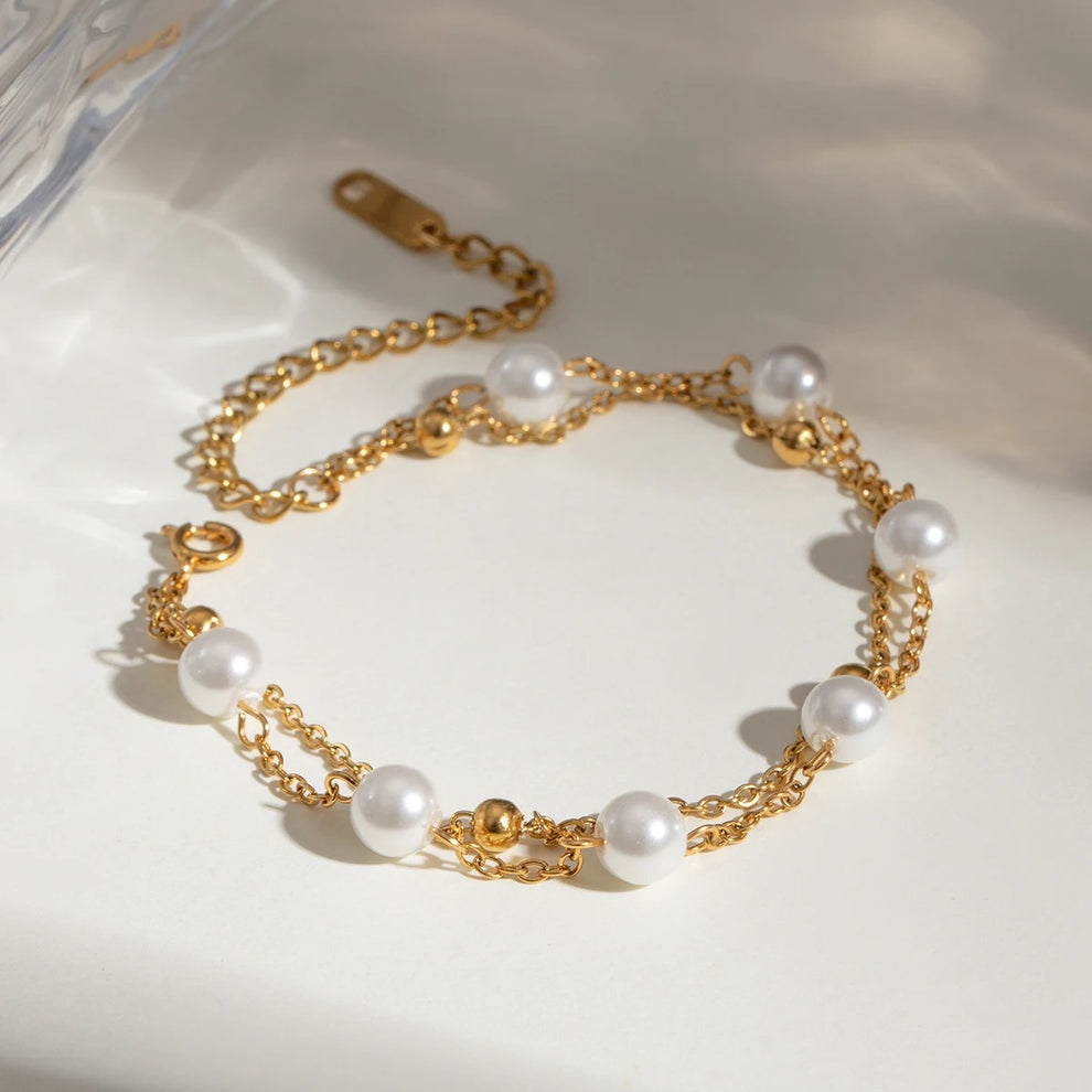 Double layer pearl beads Bracelet – Honey, I’m home Accessories.